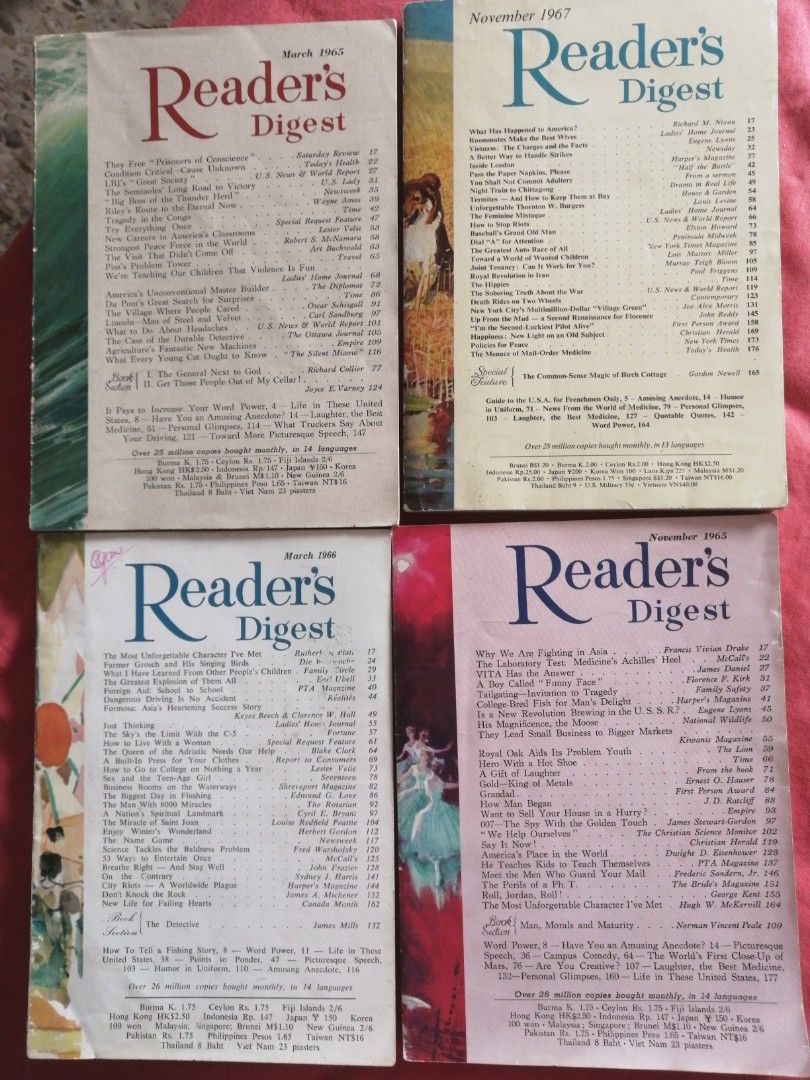 Vintage reader's digest in the 60s, Hobbies & Toys, Memorabilia ...