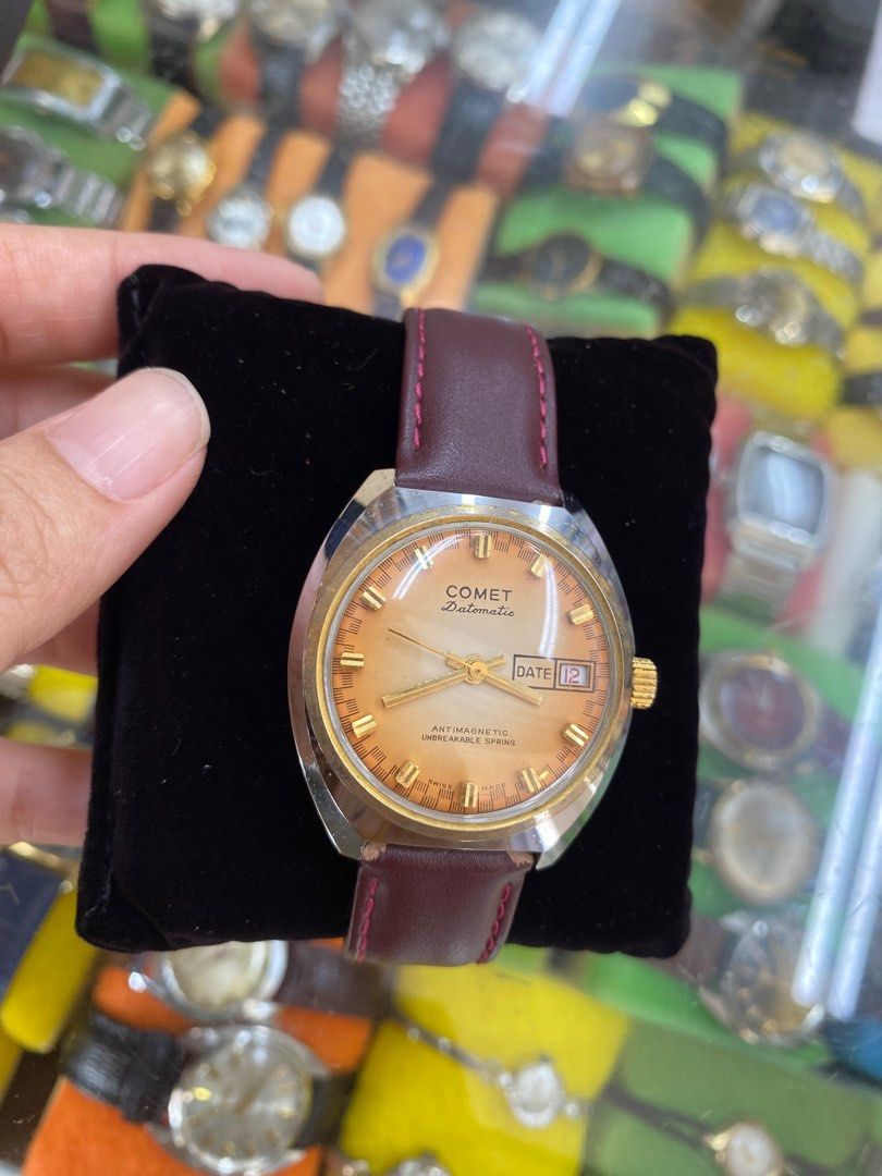 Vintage watch - Comet Datomatic, Men's Fashion, Watches & Accessories ...