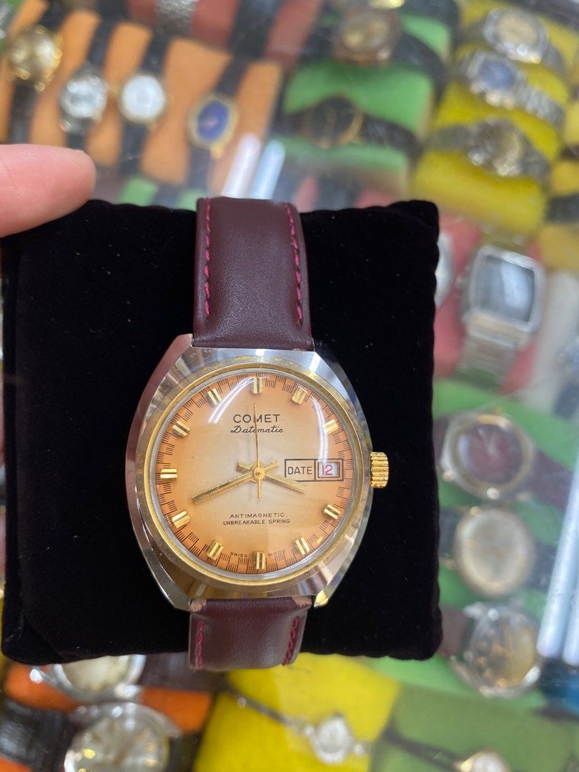 Vintage watch - Comet Datomatic, Men's Fashion, Watches & Accessories ...