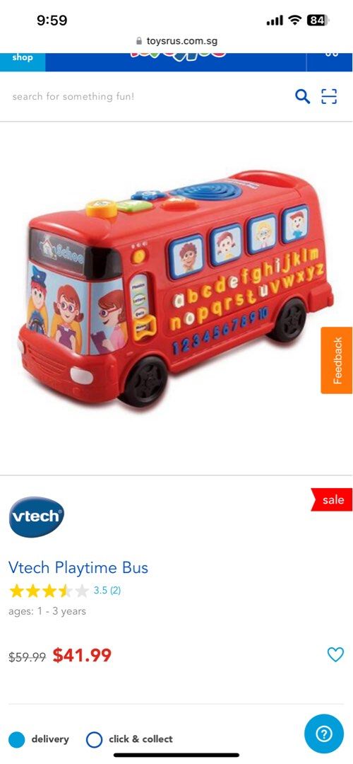 Vtech playtime bus, Babies & Kids, Infant Playtime on Carousell