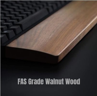 Walnut Wood Keyboard Wrist Rest / Palm Rest - For 60%/65%/75%/96%/TKL ...
