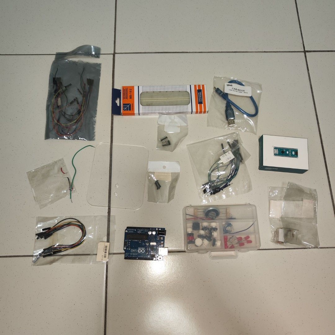 Whole Bundle - Arduino Uno Nano Solderless Breadboard Wires Resistors ...