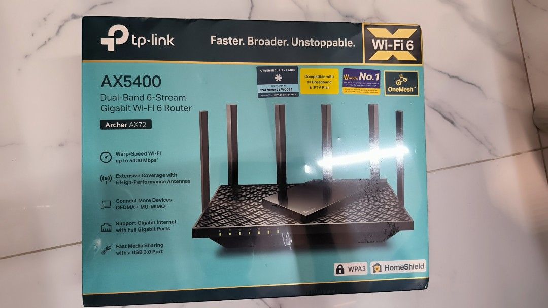 WiFi 6 ax5400 router, Computers & Tech, Parts & Accessories, Networking ...
