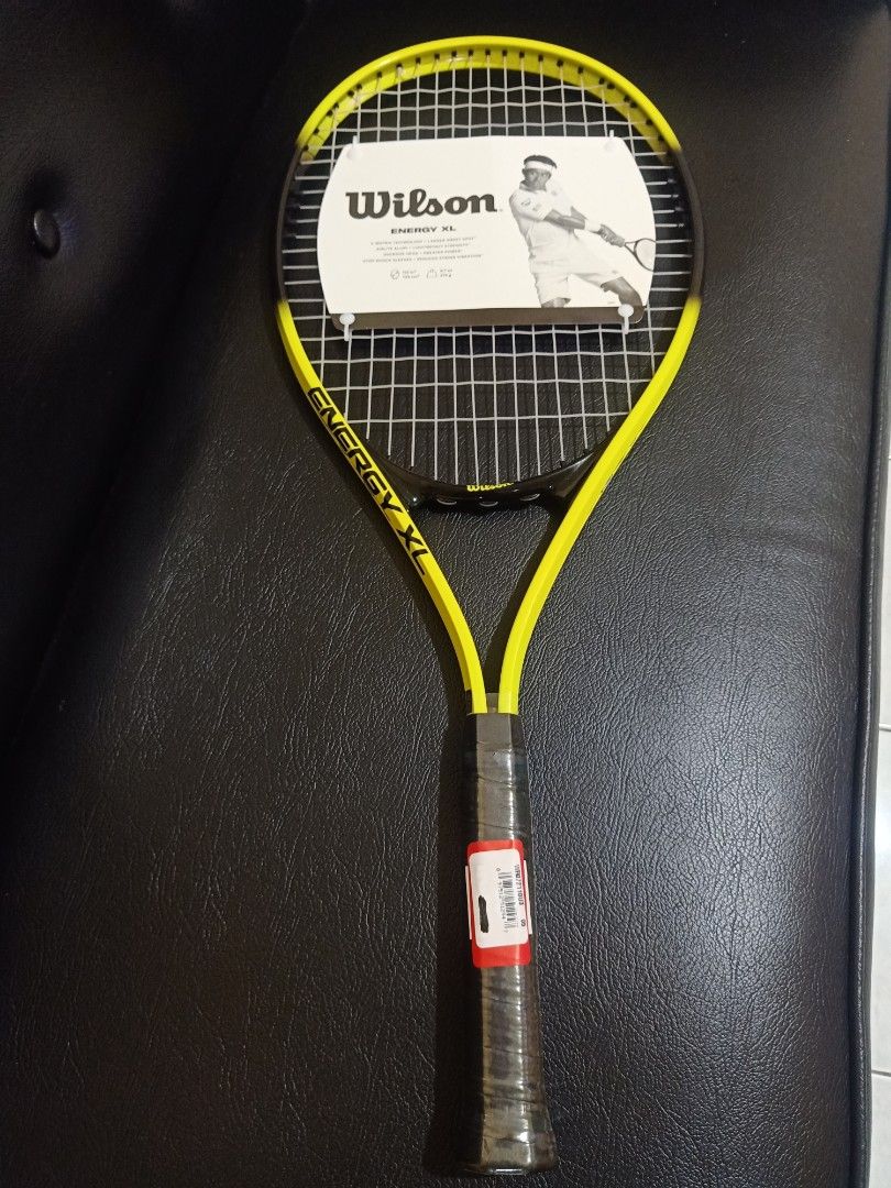 Wilson Tennis Racket Yellow, Sports Equipment, Sports & Games, Racket ...