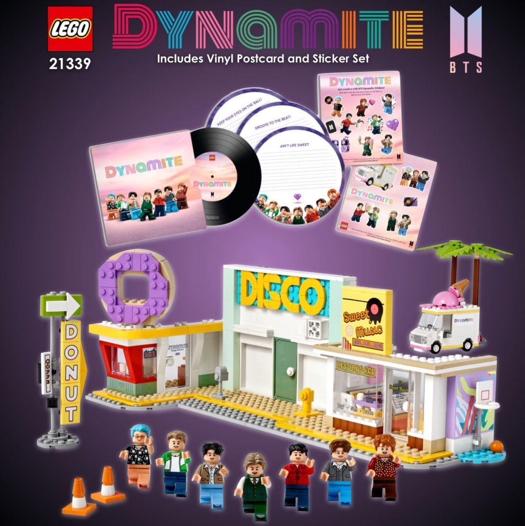 [Free GWP] Lego Ideas 21339 BTS Dynamite, Hobbies & Toys, Toys & Games ...