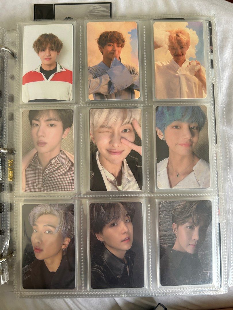 wts/lfb bts photocards taehyung bts pcs pc v pc jungkook jimin jhope ...