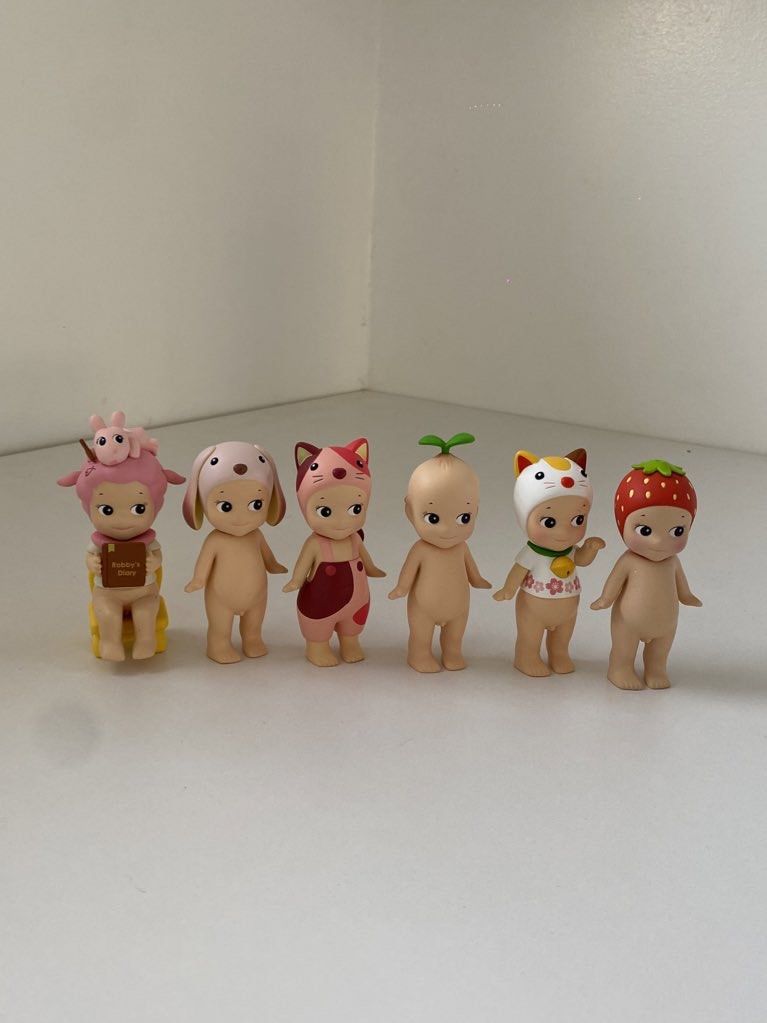 wtt sonny angels sprout, lop ear, pink lucky cat, strawberry to secret ...