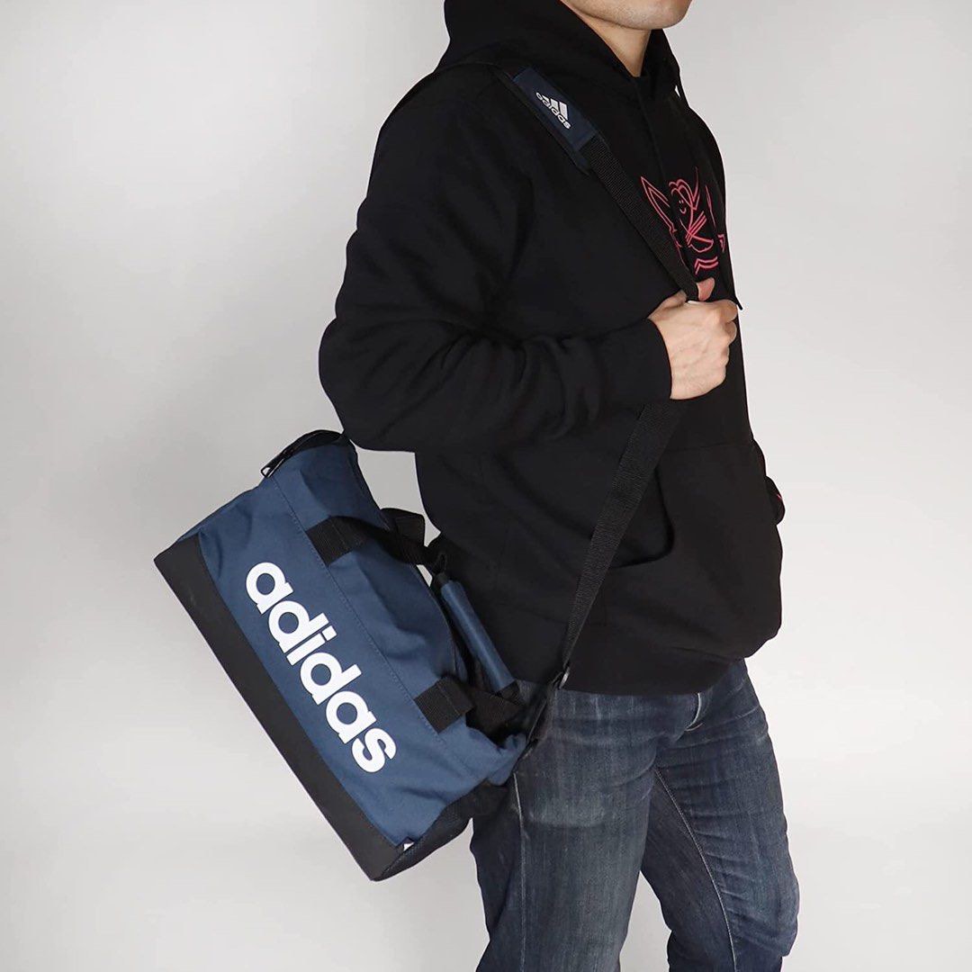 XS Adidas Duffel Lifestyle Essentials Logo Bag / Crew Navy, Men's ...