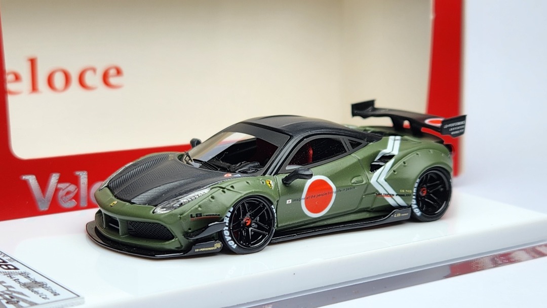 1:64 Veloce Ferrari 488 GTB Zero Sen LB Performance. Resin., 興趣及遊戲, 玩具 ...