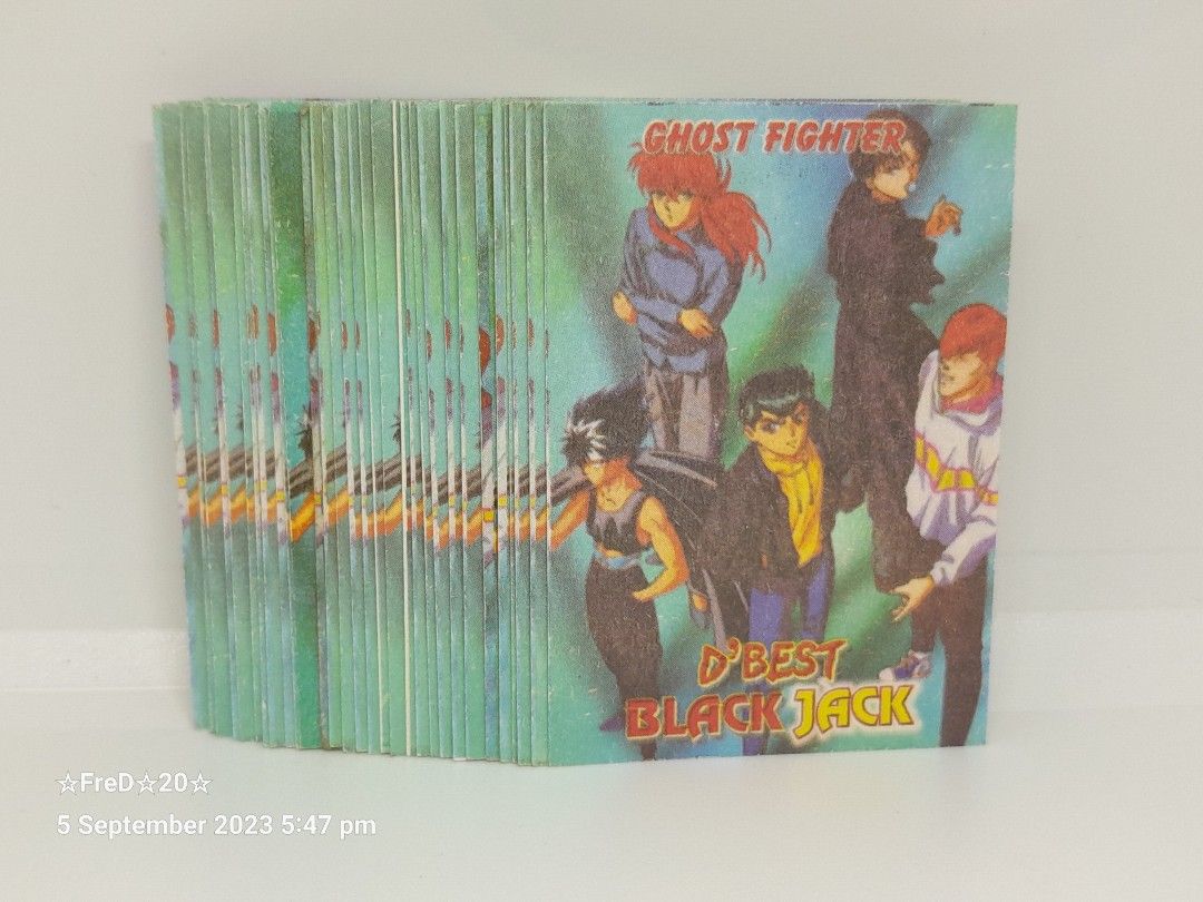 1990s Ghost Fighter D'Best Black Jack Half Size Teks (31pcs), Hobbies ...
