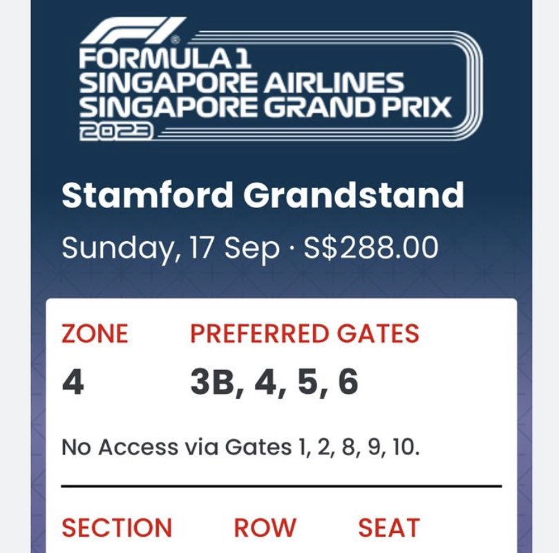 1 F1 Stamford Race Day ticket at cost, Tickets & Vouchers, Event ...