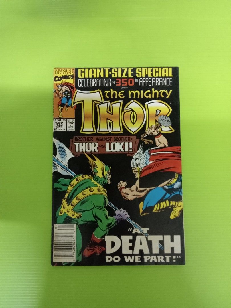 1st app Eric Masterson as Thor ! Thor #432 ( Ron Frenz - Cover Art ...