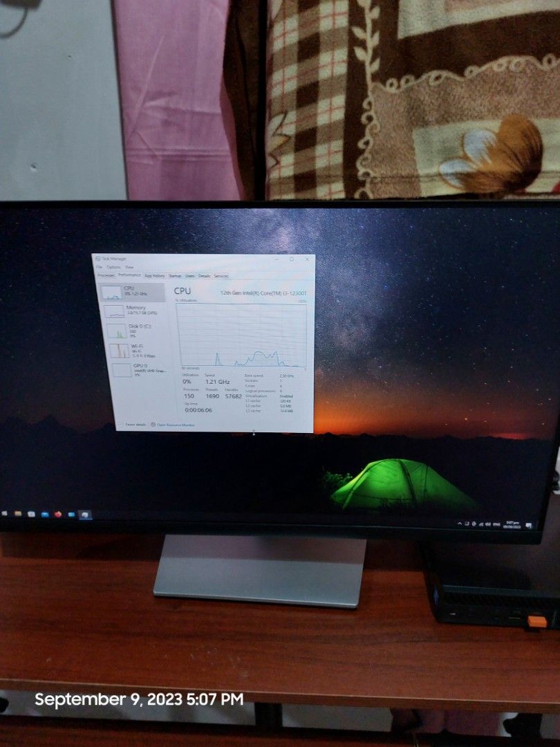 2023 Dell Optiplex 3000 24" Monitor P2422H 12th gen 16gb ram computer ...