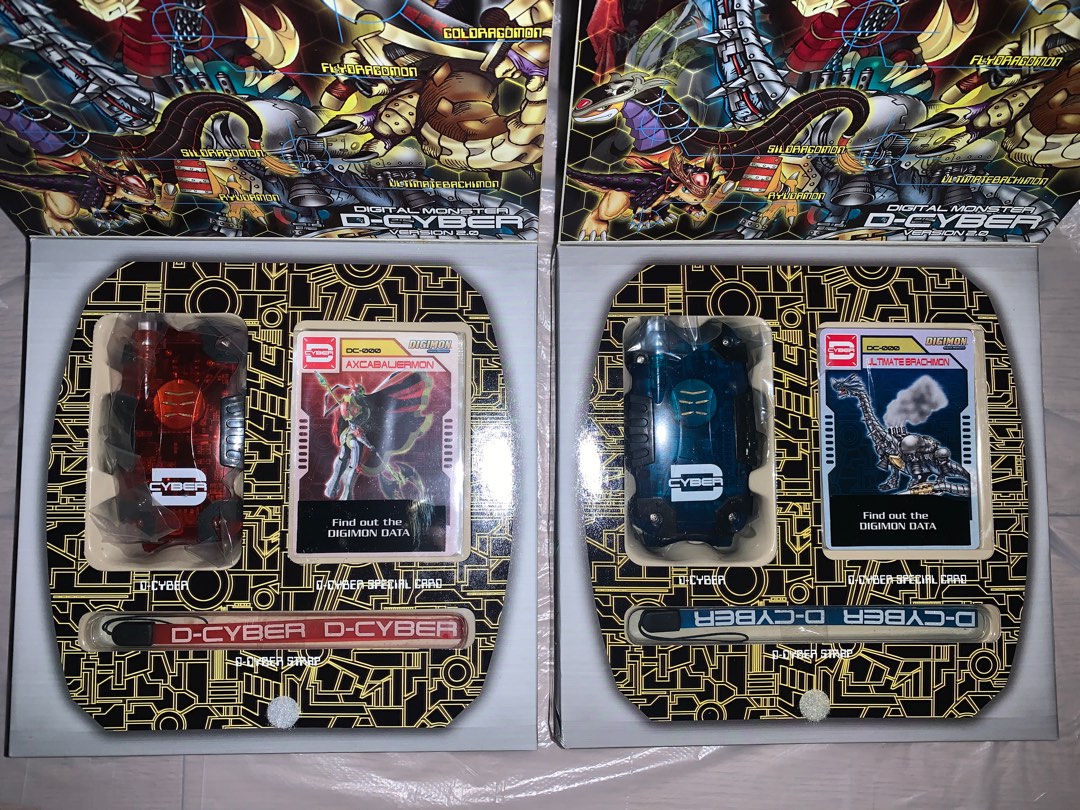 [全新未開]數碼暴龍 雷登暴龍機第2代 D-Cyber 透明紅 透明藍 Digimon 雷燈, 興趣及遊戲, 玩具 & 遊戲類 - Carousell