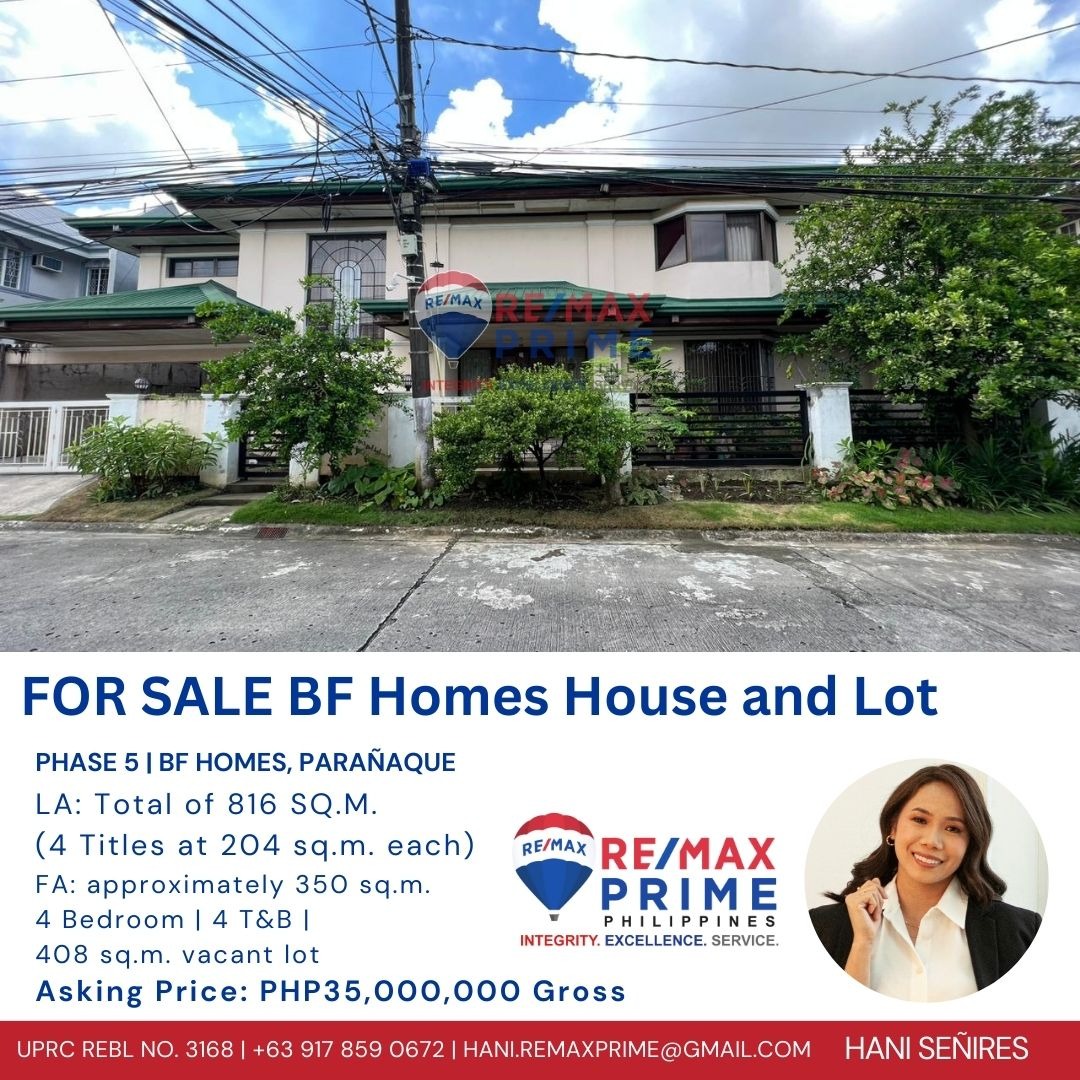 2 Storey House & Lot For Sale with Garden in BF HEVA BF Homes Paranaque ...
