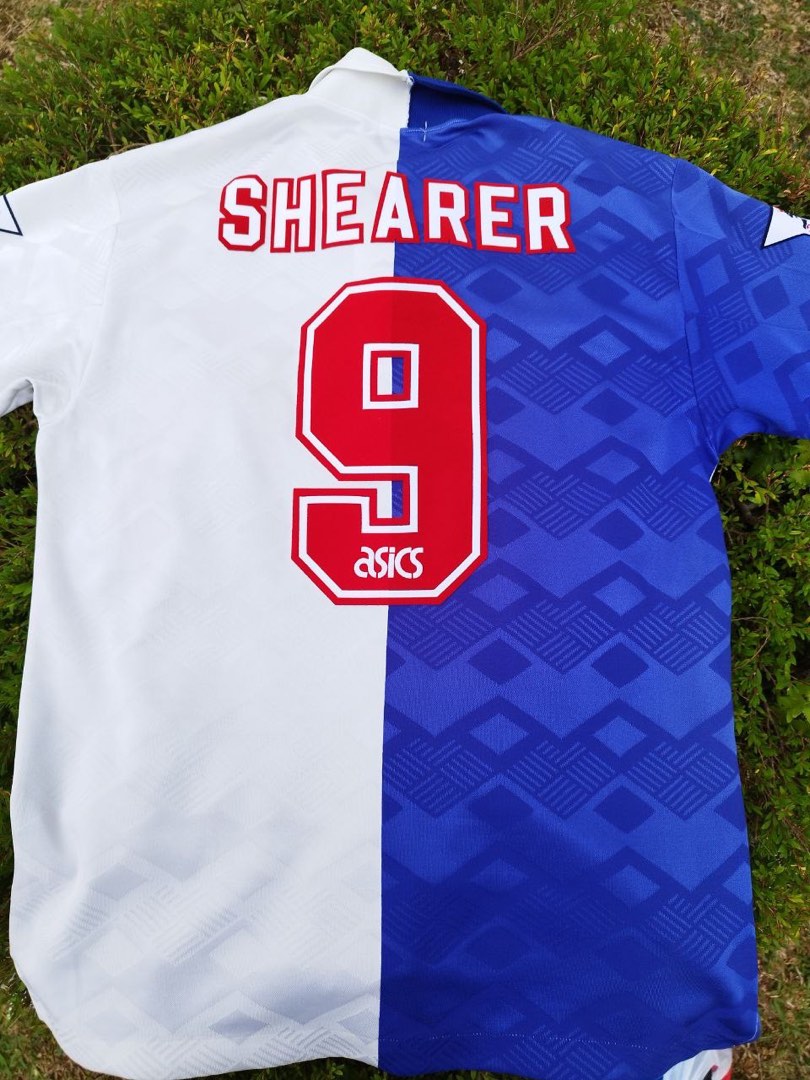 #9 Alan Shearer Blackburn Rovers 1994-95 Home soccer/football jersey ...