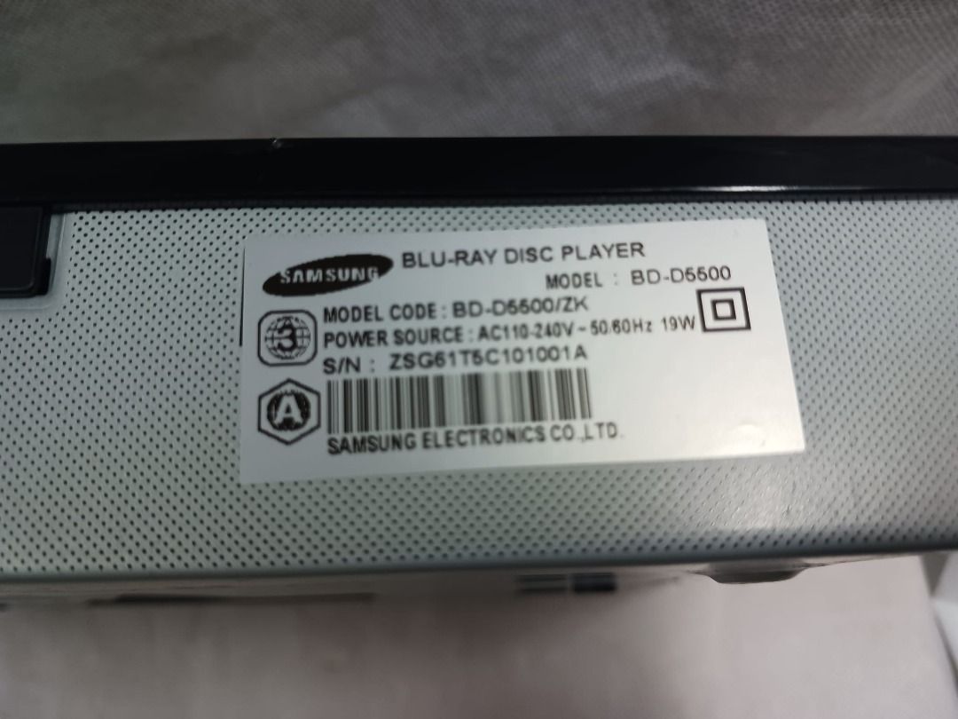(零件機) (壞機) (道具機) Samsung Blu-Ray Disc Player Model No. BD-D6600 無 搖控 當 ...