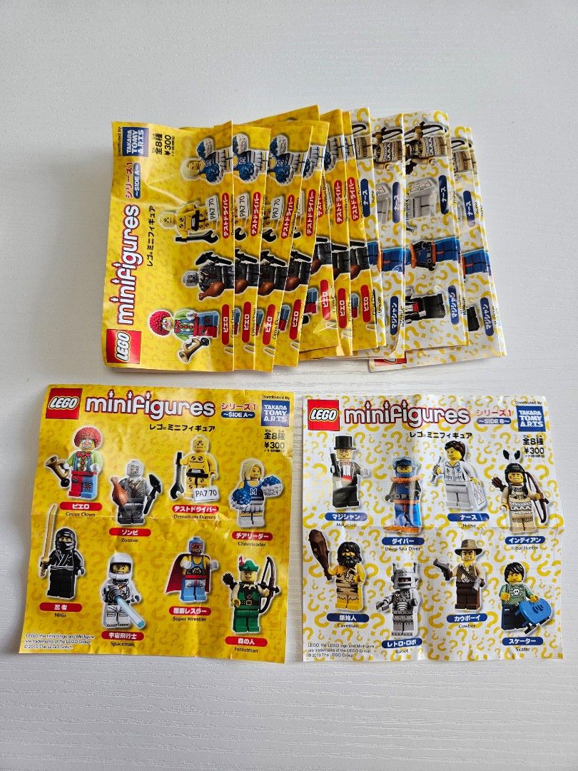 全新 LEGO 8683 Minifigures Series 1 全新未拆袋 全套 16隻, 興趣及遊戲, 玩具 & 遊戲類 - Carousell
