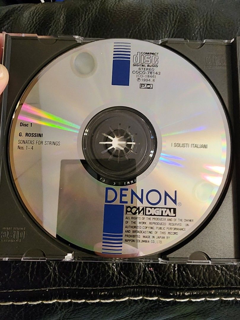 古典名盤 Rossini 6 sonatas for strings 2cd Denon 舊日本 天龍 刻字 2mm1 5m4 版 包平郵, 興趣及遊戲, 音樂、樂器 & 配件, 音樂與媒體 ...