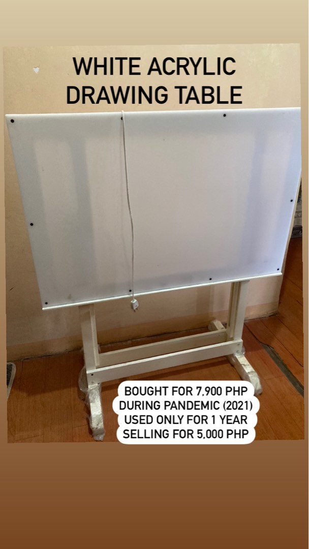 Acrylic drafting table, Hobbies & Toys, Stationary & Craft, Other ...