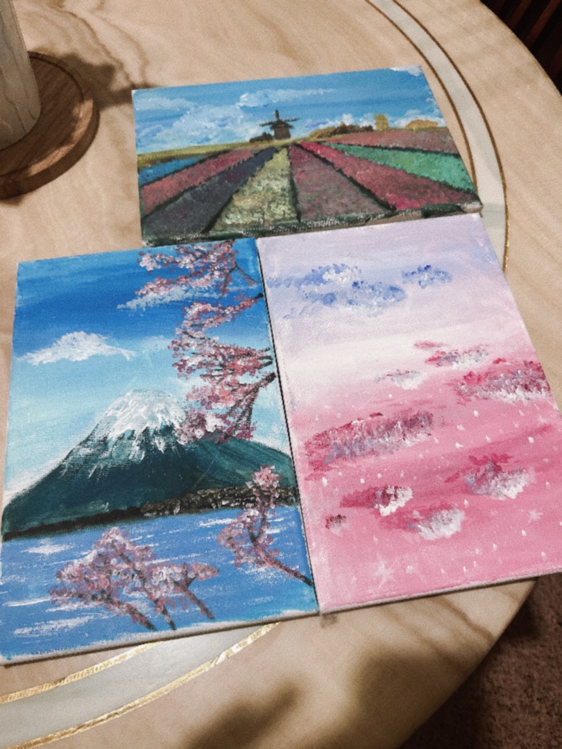 Acrylic painting art piece, Hobbies & Toys, Stationery & Craft, Art ...