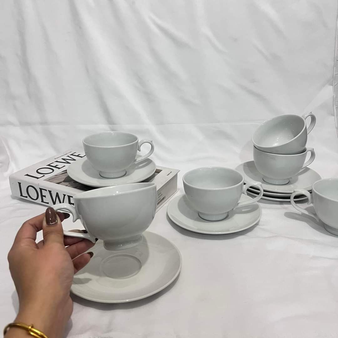 Aesthetic Tea Cup and Saucer Set, Furniture & Home Living, Kitchenware ...