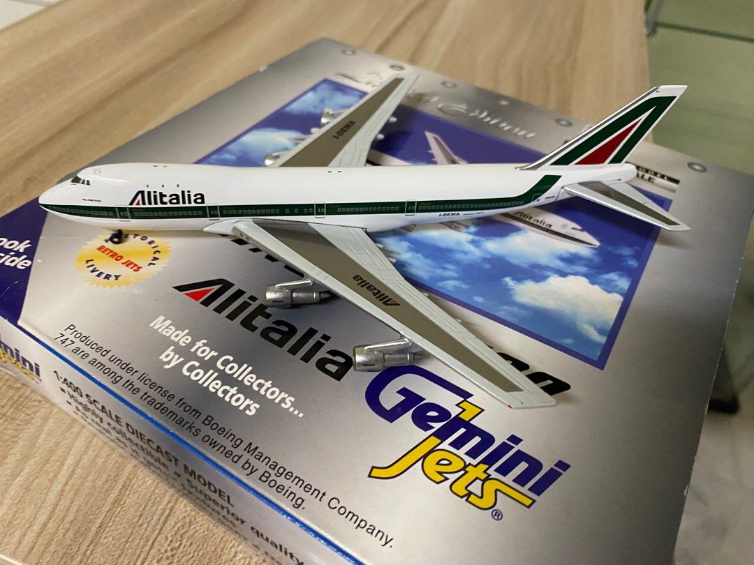 Alitalia I-DEMA Boeing 747-100 GeminiJets 1:400, Hobbies & Toys ...