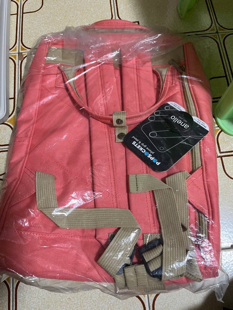 Anello pink Backpack, Women's Fashion, Bags & Wallets, Backpacks on ...