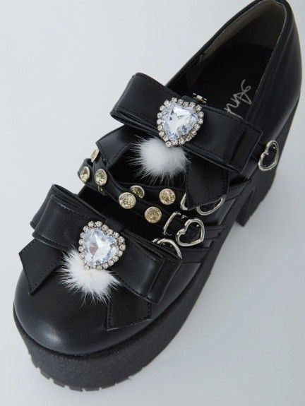 Ank Rouge platform loafers Jirai Kei mary janes gothic lolita, Women's ...