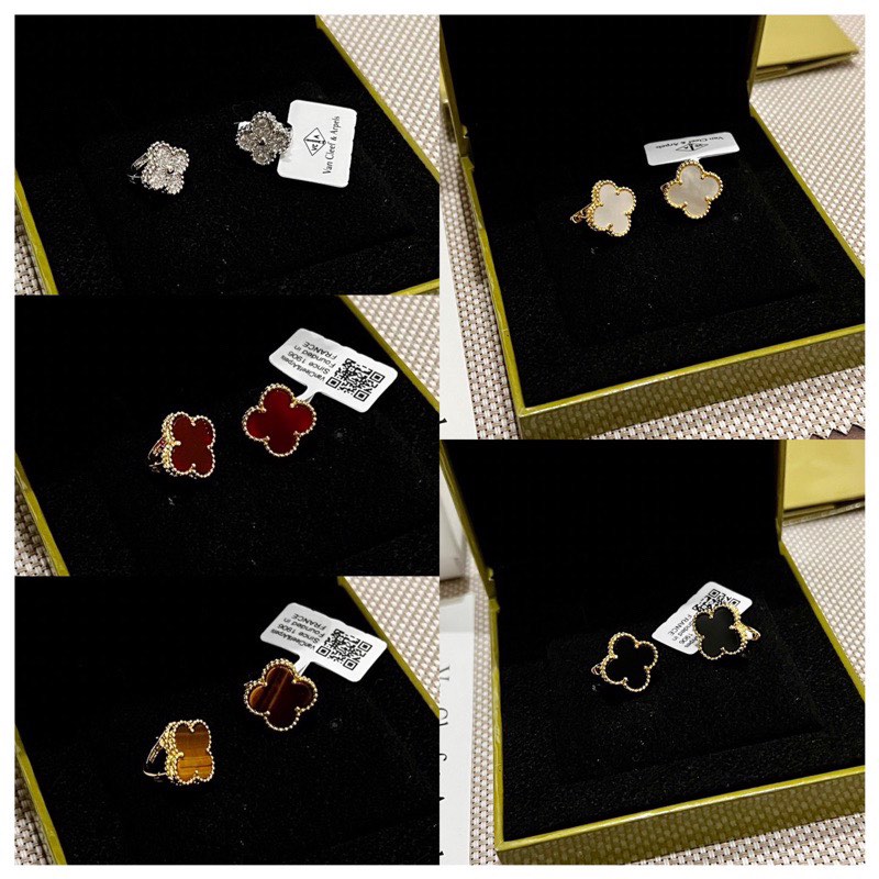 ANTING VCA - EARRINGS TINDIKAN TUSUK CLIP MODEL CLOVER BUNGA ...