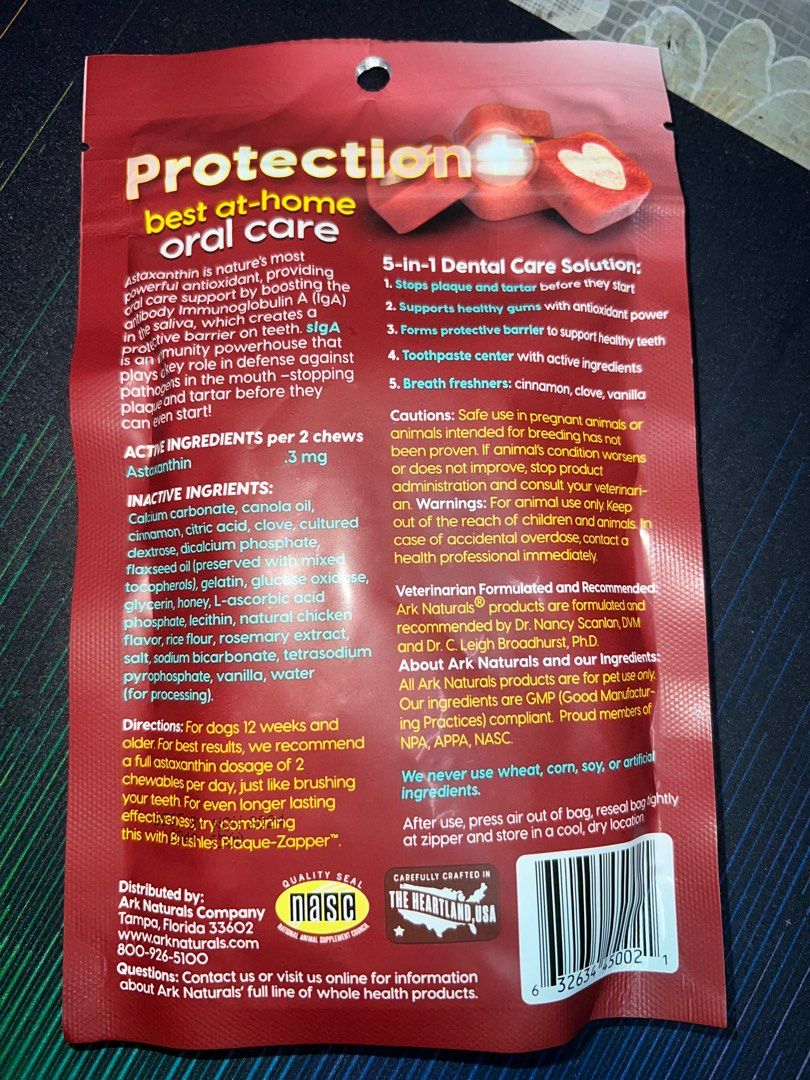 Ark Naturals: Protection Brushless Toothpaste Fortified Dental Chews ...