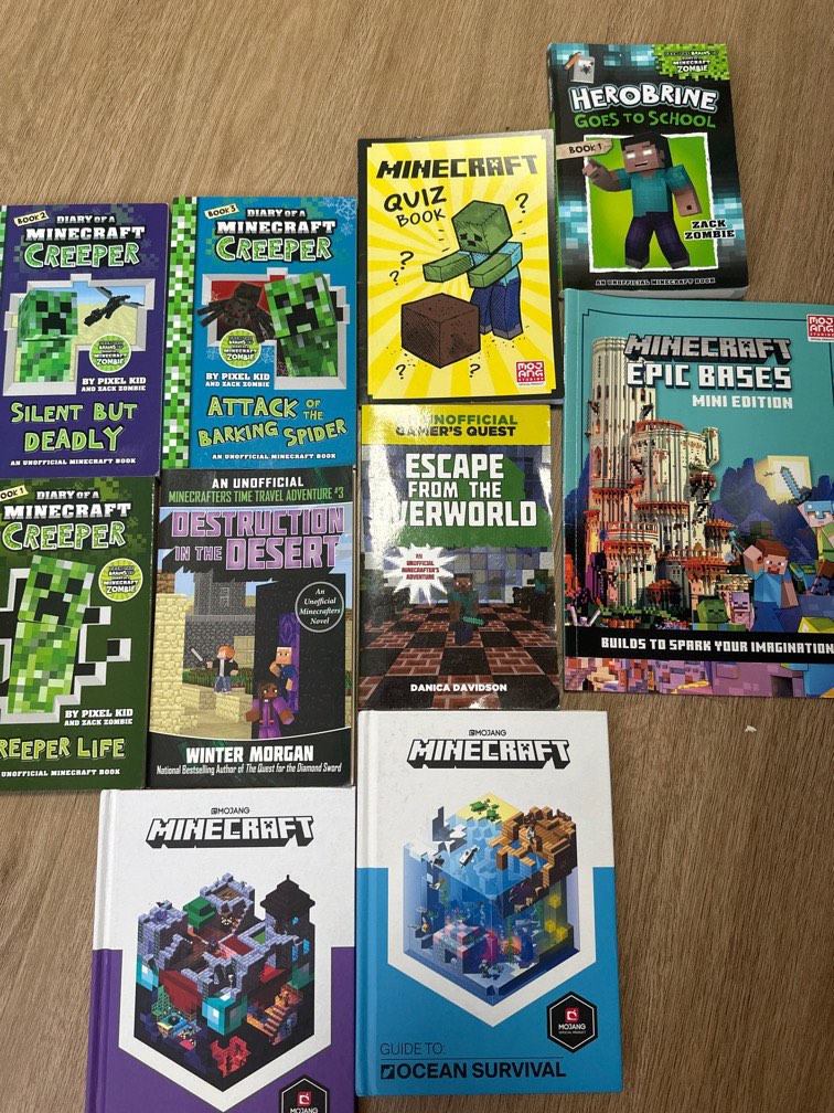 Assortment of Minecraft books, Hobbies & Toys, Books & Magazines ...