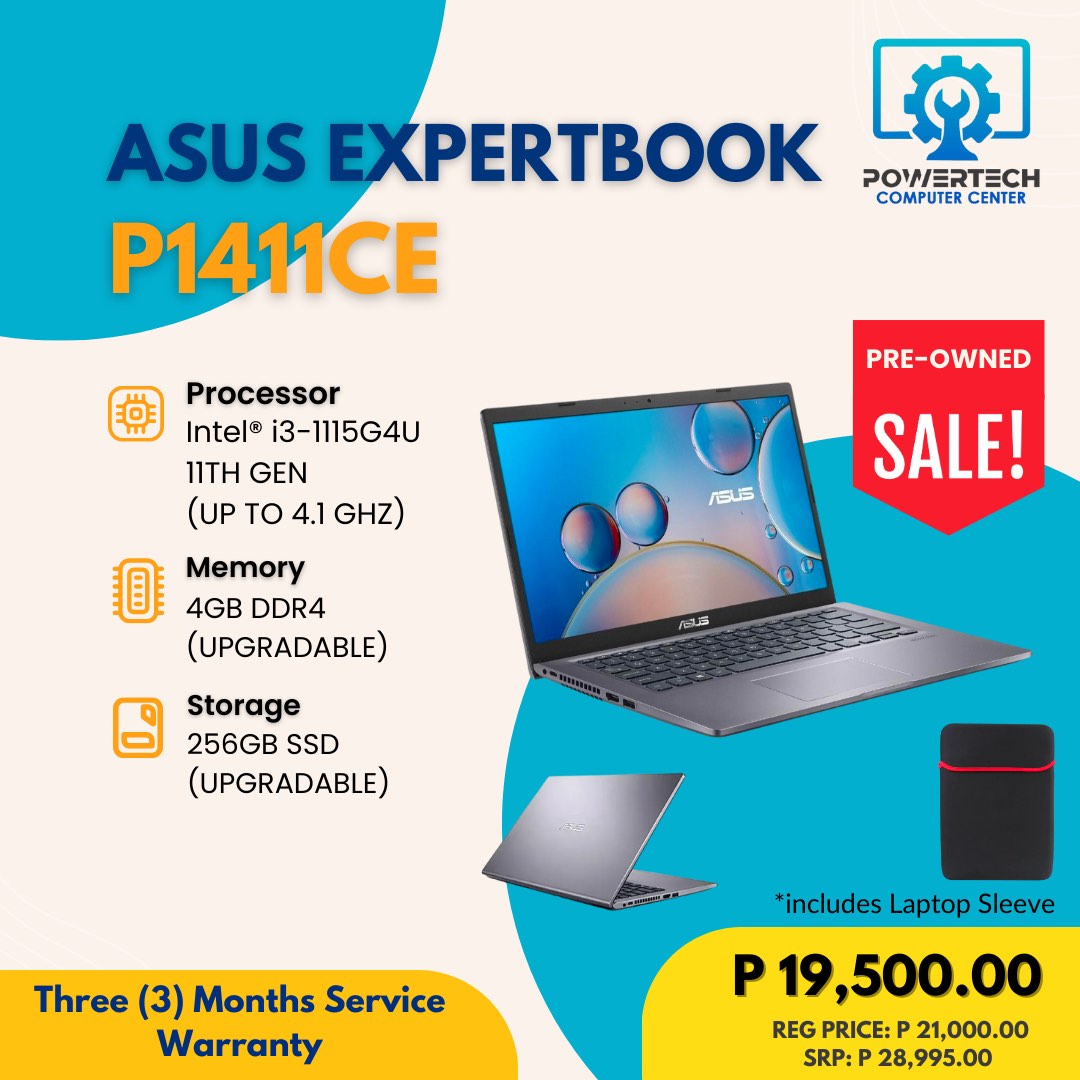 For Office School Asus Expertbook P1411CE i3 11th Gen, Computers & Tech ...