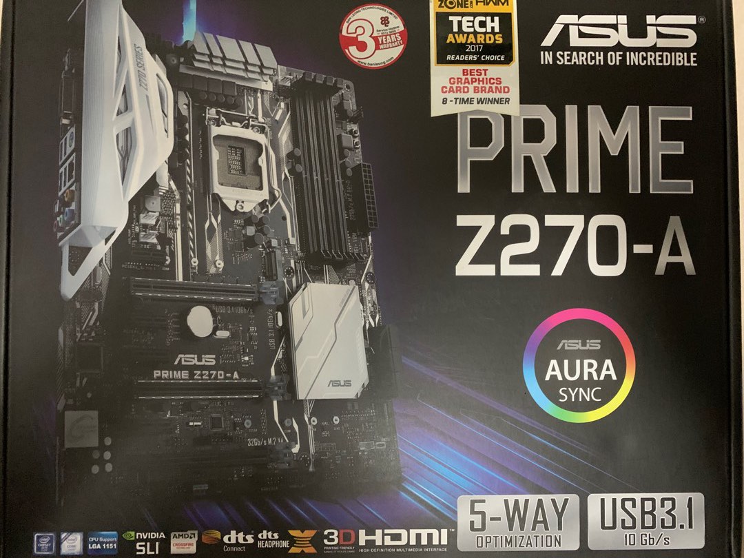 ASUS z270-A, Computers & Tech, Parts & Accessories, Computer Parts on ...