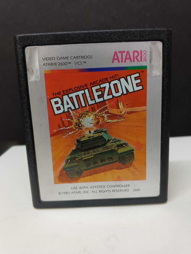 Atari Game Games Cartridge : BATTLEZONE - The Explosive Arcade Hit ...