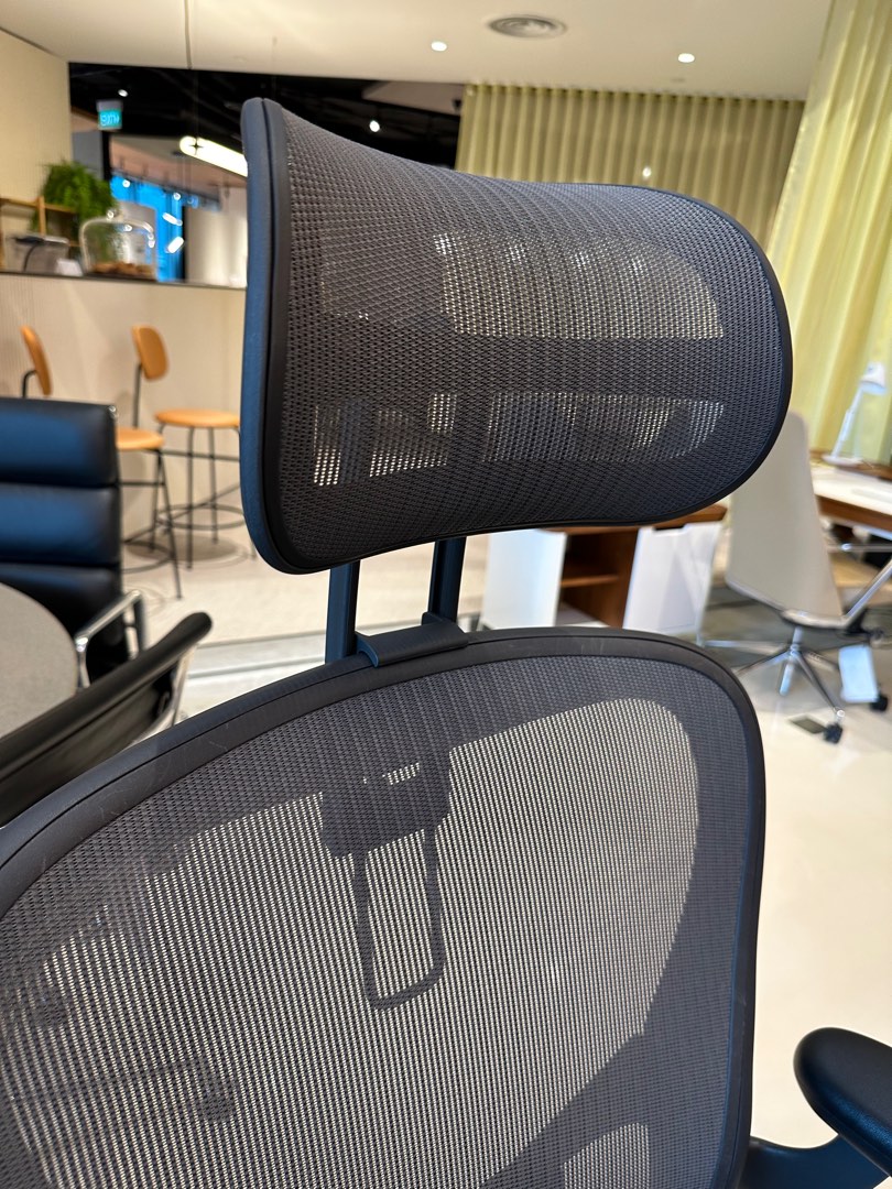 Atlas headrest for Herman Miller Aeron Graphite Chair, Furniture & Home ...