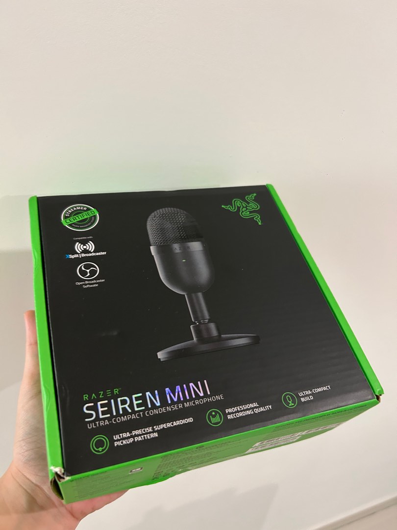 Authentic with box Razer Seiren Mini Ultra-Compact Condenser Microphone ...
