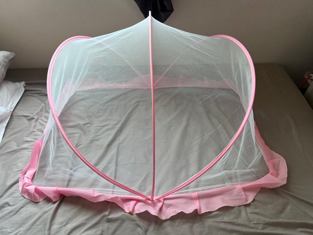 Foldable Baby Cot Playpen Crib Mosquito Net Cover, Babies & Kids, Baby ...