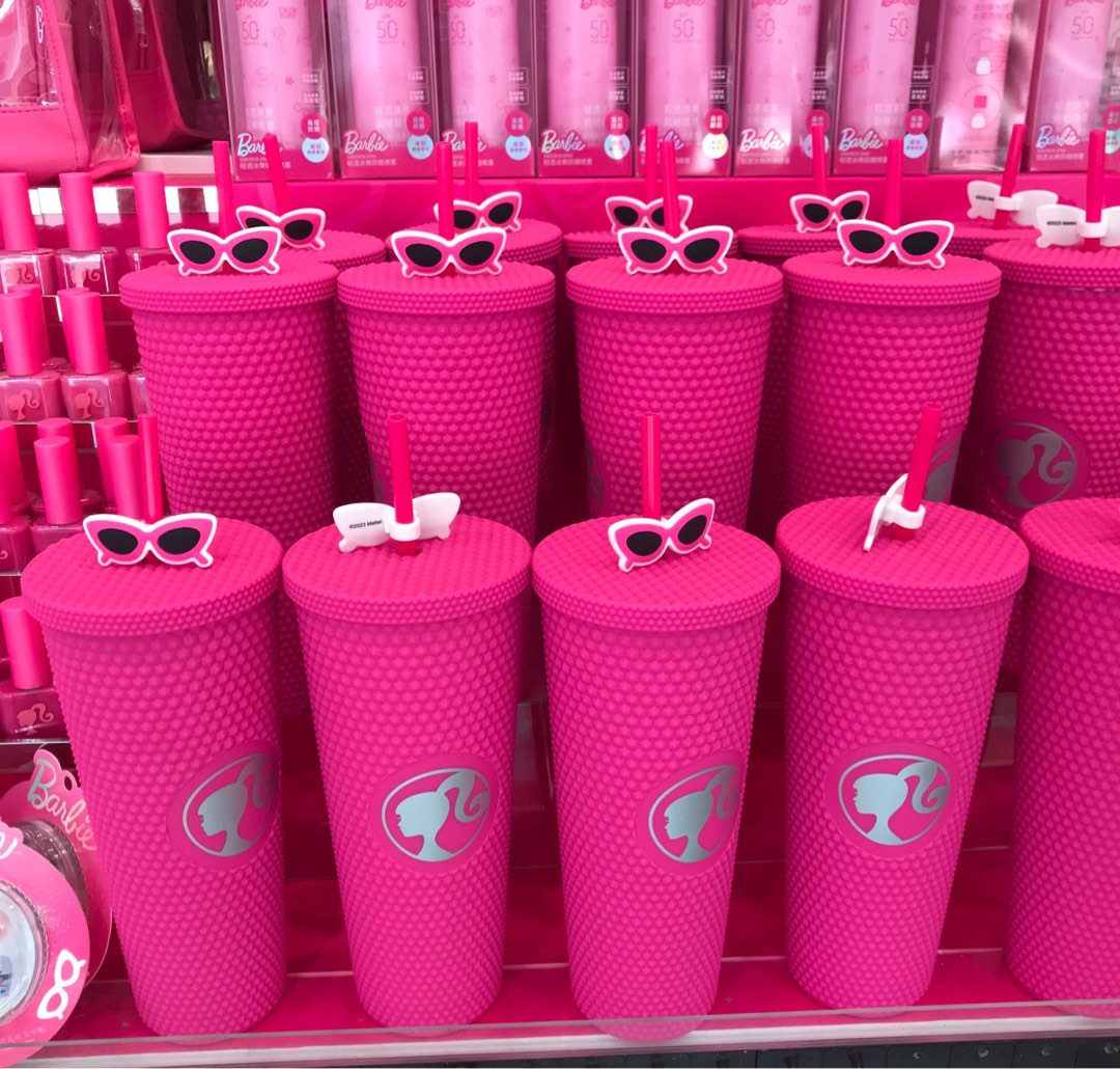 Barbie Cold Cup Miniso ( Ready Stock ), Furniture & Home Living ...