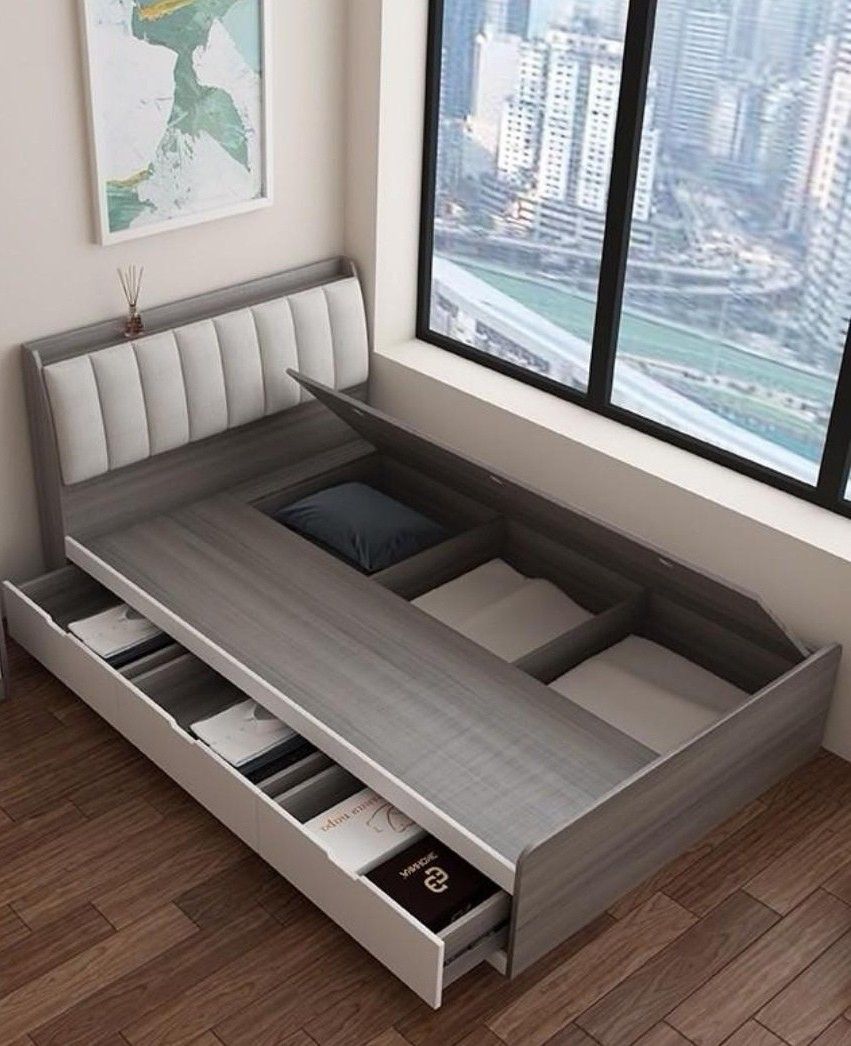 Custom storage bed, Furniture & Home Living, Furniture, Bed Frames ...
