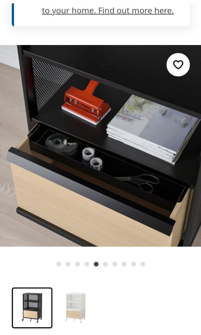 Bekant storage unit on castors, Furniture & Home Living, Furniture ...