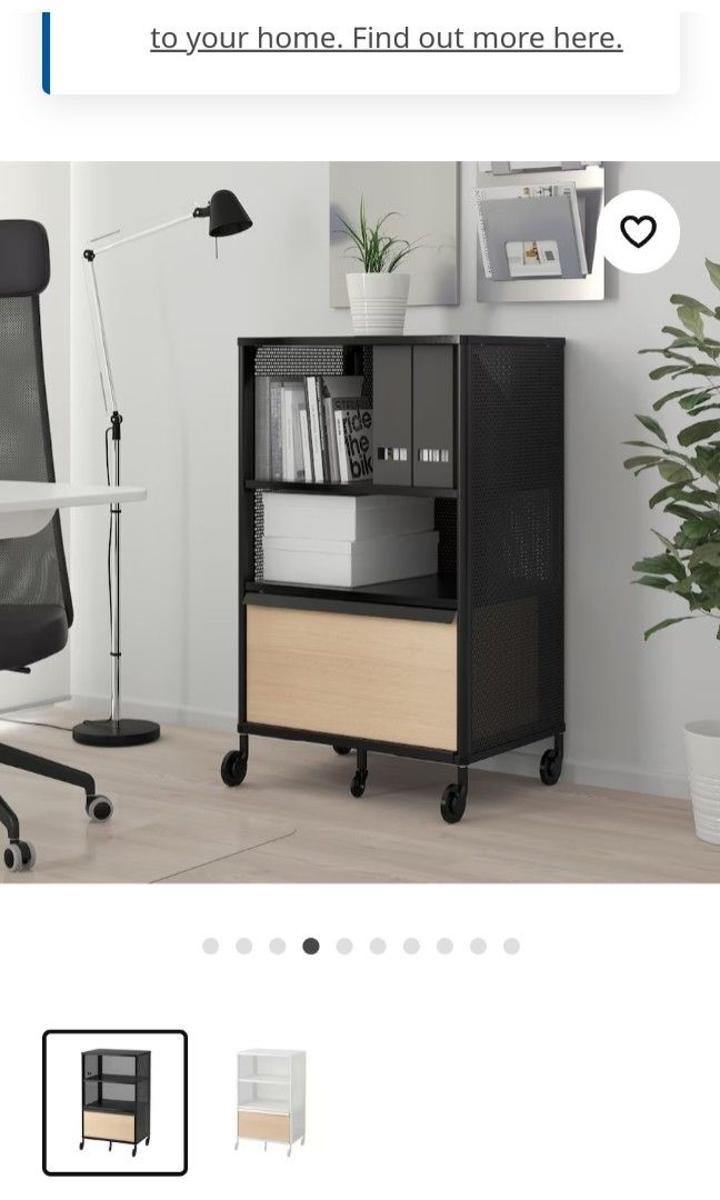 Bekant storage unit on castors, Furniture & Home Living, Furniture ...