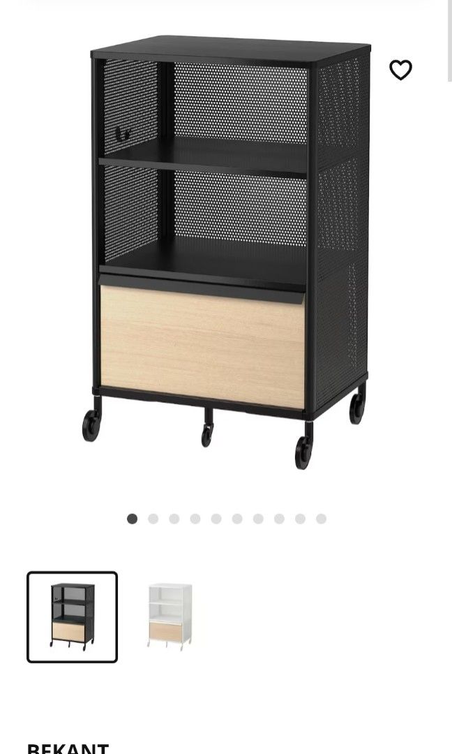 Bekant storage unit on castors, Furniture & Home Living, Furniture ...