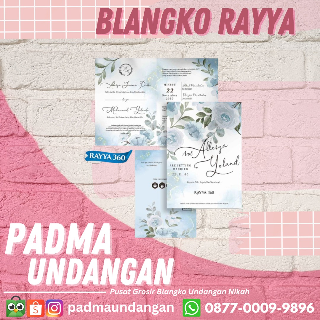 Blangko Undangan Rayya 360, Pusat Grosir Blangko 087700099896 Padma Undangan, Kota Pariaman ...