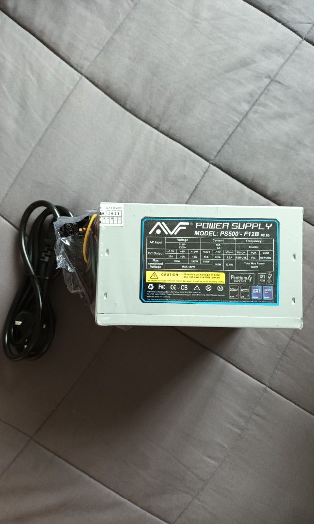 BNIB AVF 500W PSU Power Supply, Computers & Tech, Parts & Accessories ...