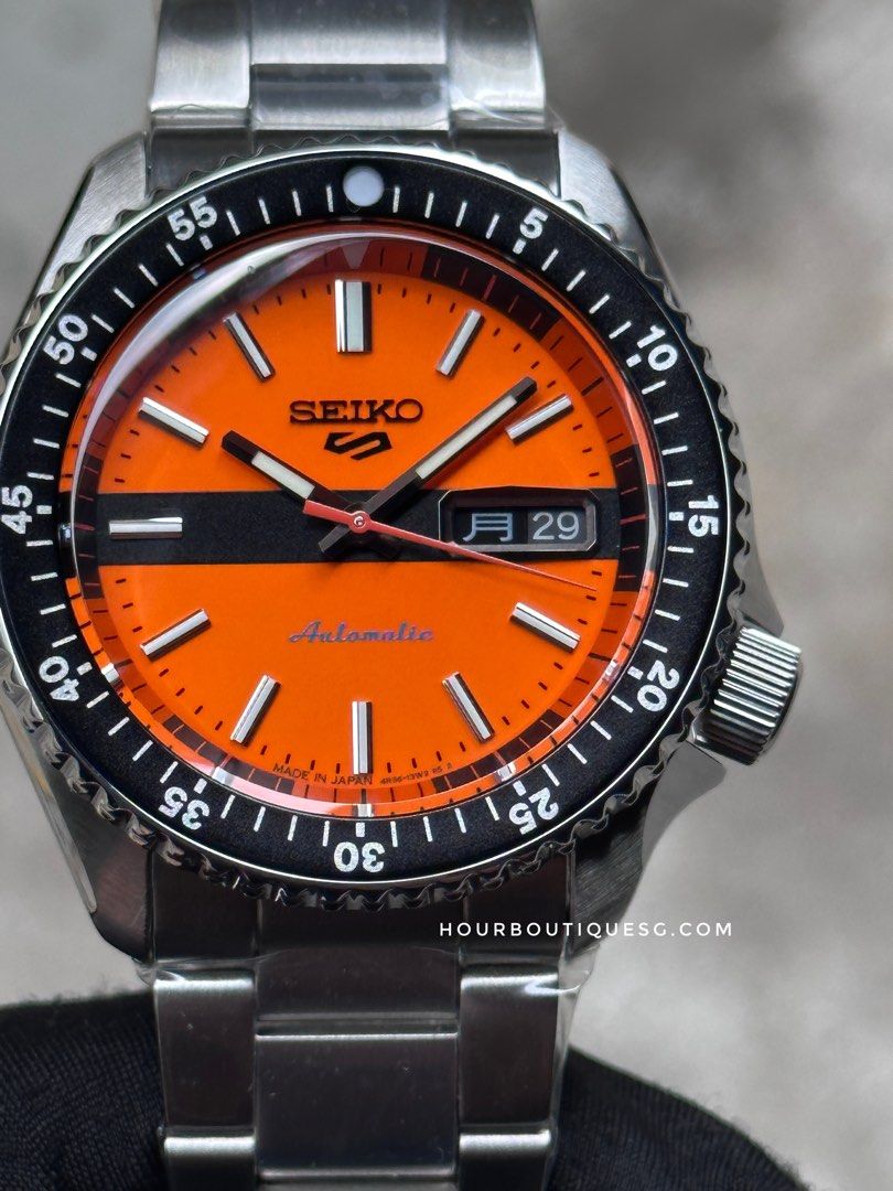 Brand New Seiko 5 Sports Orange Dial Vintage Watch Made In Japan ...
