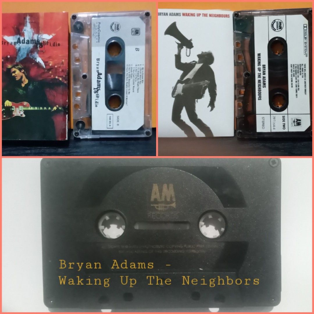 Bryan Adams Cassette Tape Set, Hobbies & Toys, Memorabilia & Collectibles, Vintage Collectibles ...