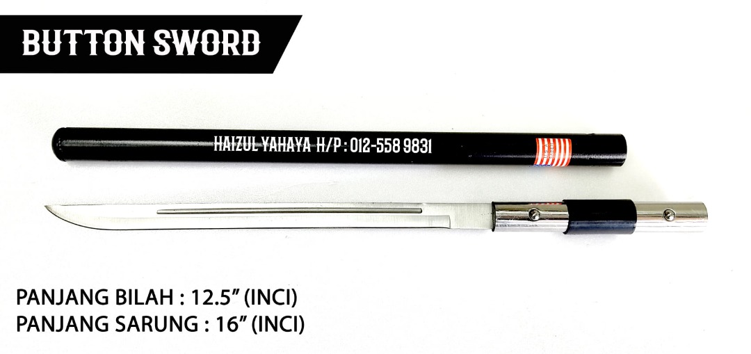 BUTTON SWORD, Hobbies & Toys, Collectibles & Memorabilia, Vintage ...