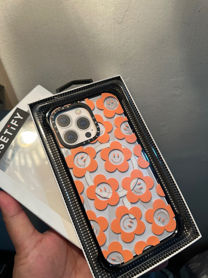 Casetify Happy flora Orange Bounce Case, Mobile Phones & Gadgets ...