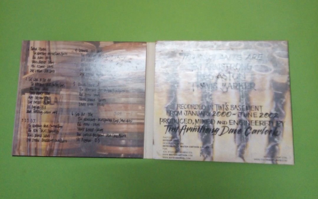 CD TRANSPLANTS : TRANSPLANTS ALBUM (2002) RAP ROCK PUNK ALTERNATIVE HIP ...